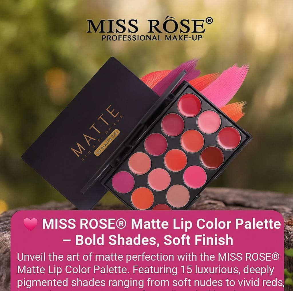 MISS ROSE® Matte Lip Color Palette – Bold Shades, Soft Finish – Zayluxe ...